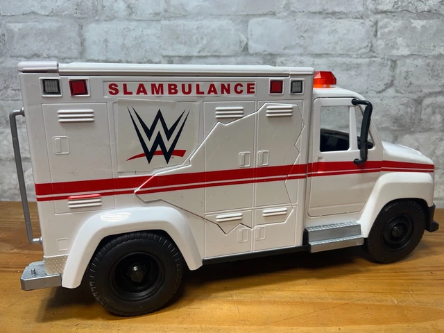 WWE MATTEL WREKKIN' Slambulance Ambulance Playset Vehicle Toy Car EUR ...