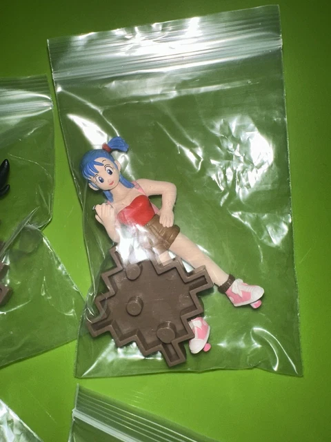 SUPER RARE VINTAGE 4 figures dragon ball Bulma Captain Blue Krillin ...