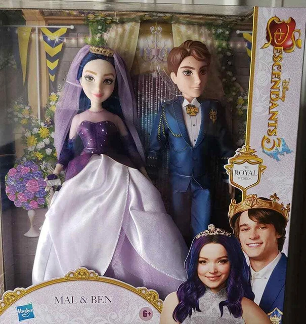 DISNEY DESCENDANTS MAL and Ben Dolls, Inspired by The Royal Wedding RM ...