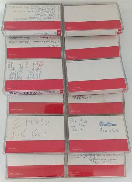 LOTTO 12X SONY HF 46 60 90 1990 musicassette vergini cassette tape ...