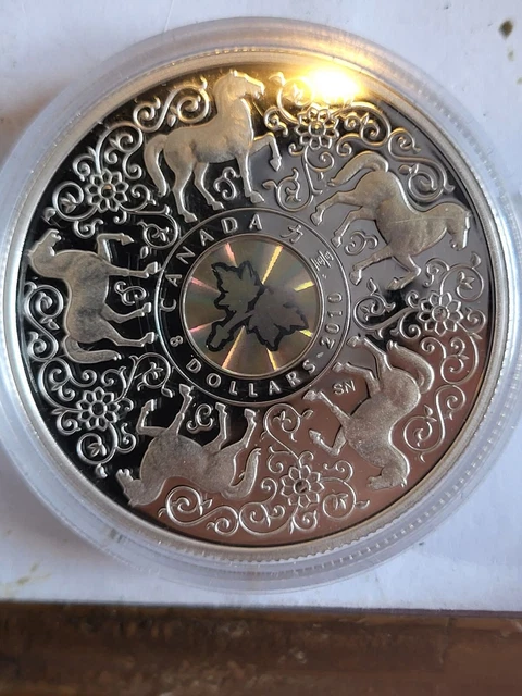 CANADA 2010 $8 1 oz. Pure Silver Coin - Maple of Strength $150.00 ...