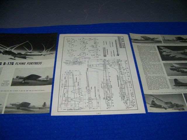 BOEING B-17G FLYING Fortress...3-Views/Details/Cross Sections (459Cc ...
