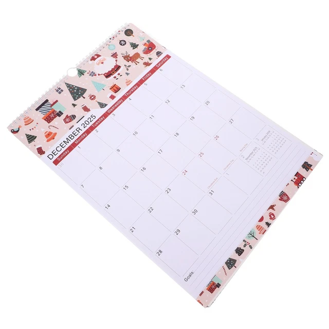 CALENDRIER MURAL CALENDRIER anglais Calendrier mensuel Calendrier mural ...