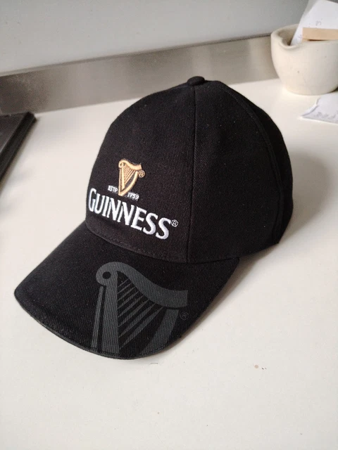 RARE NEW VINTAGE Guinness Black Cap Genuine Copyright Label & Bronze ...
