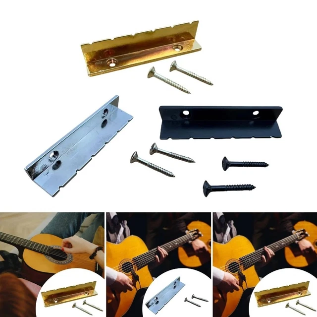 CHROME BLACK GOLD Zinc Alloy L Shape Guitar Nut for Acoustic Electric ...