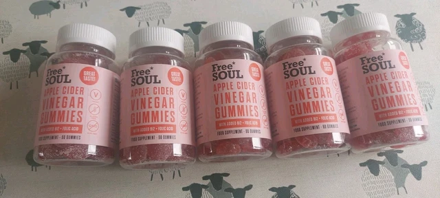 FREE SOUL APPLE Cider Vinegar Gummies X5 £21.51 - PicClick UK