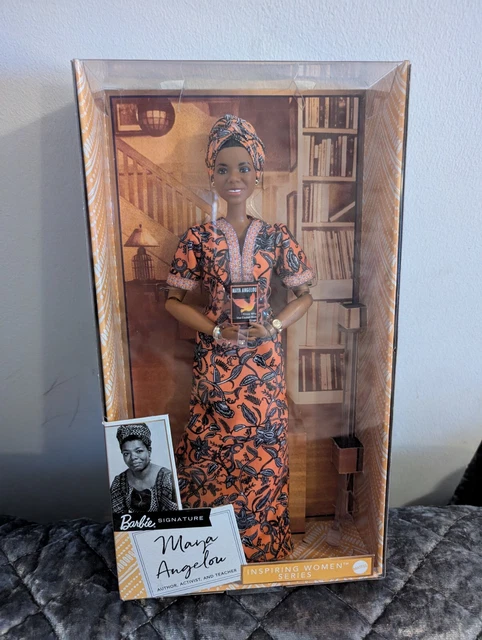 BARBIE SIGNATURE BLACK Label Maya Angelou Doll. £34.99 - PicClick UK