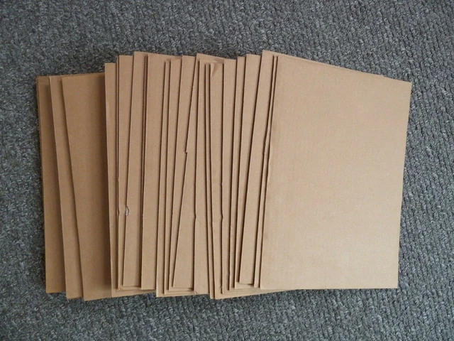 25 CARDBOARD STIFFENERS - A4 Size £3.50 - PicClick UK