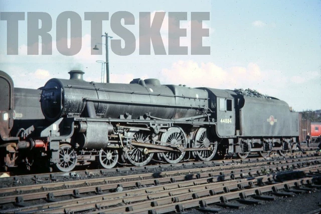 35MM SLIDE BR British Railways Steam Loco 44884 Class 5MT Carlisle 1966 ...