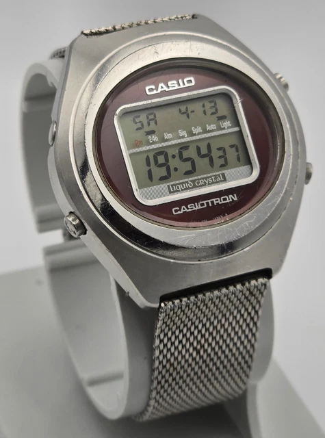 CASIO CASIOTRON TRN-03 Vintage Digital Watch Reissue 1995 Japan Working ...