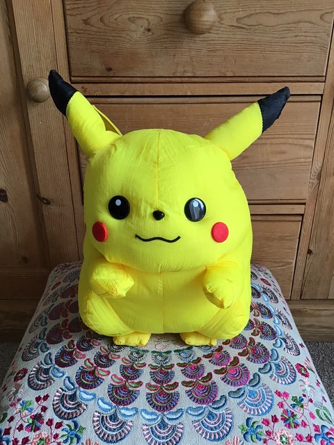 1998 JAPANESE POKEMON Pikachu Nintendo Game Freak Puffy Soft Plush Toy ...