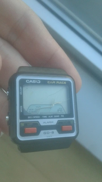 CASIO GD-8 CAR RACE + BACK COVER GS-11 SOCCER GAME WATCH UHR COLLECTORS ...