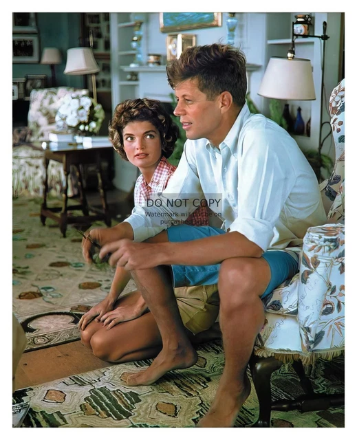 PRESIDENT JOHN F. Kennedy & Jackie Kennedy On Vacation 8X10 Photo $11. ...
