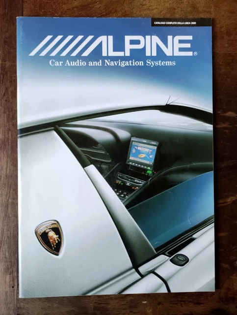 CATALOGO BROCHURE ALPINE 2000 DEPLIANT Car Audio Navigation Leggere ...