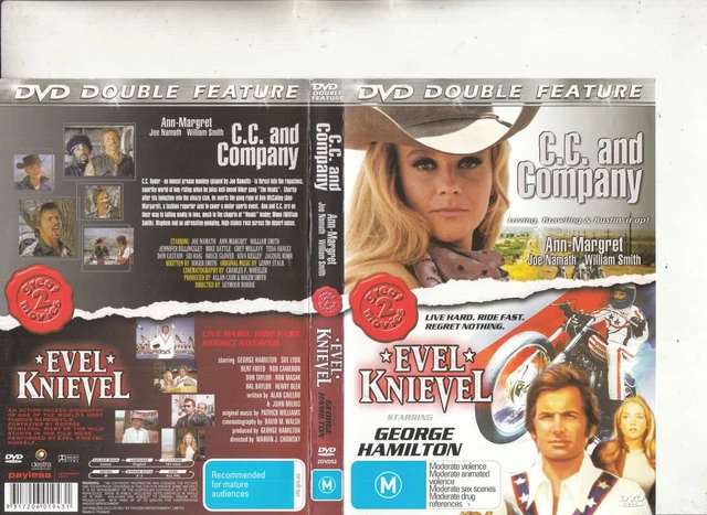 C.C. AND COMPANY-1970-ANN Margret/Evel Knievel-1971-George Hamilton-2 ...