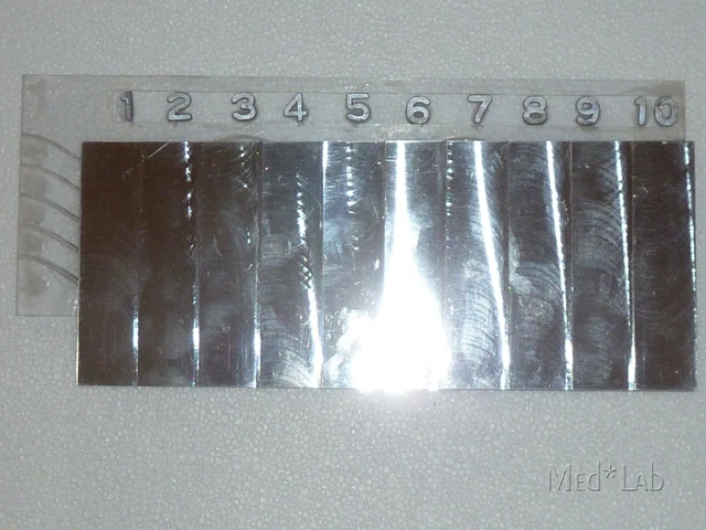 ALUMINUM / LEAD - 10 Step Wedge QA Phantom Xray 2-part Film Calibration ...