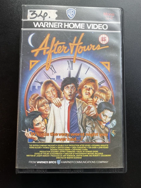 AFTER HOURS (VHS) 1985 Original Big Box Rosanna Arquette, Martin ...
