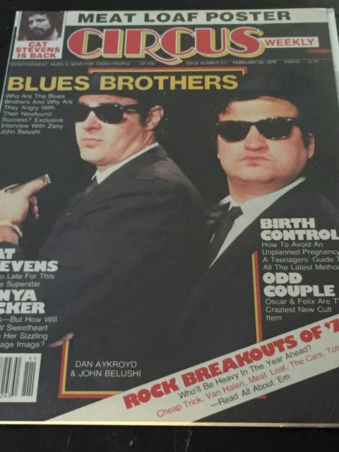 CIRCUS MAGAZINE 1979, THE BLUES BROTHERS, Cat Stevens, Tanya Tucker ...