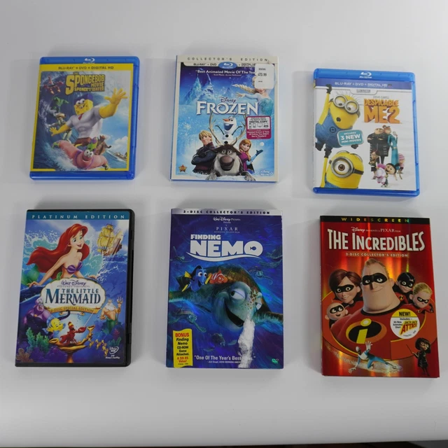 DISNEY BLU-RAY & DVDs: Frozen, Spongebob, Despicable Me 2, Little ...