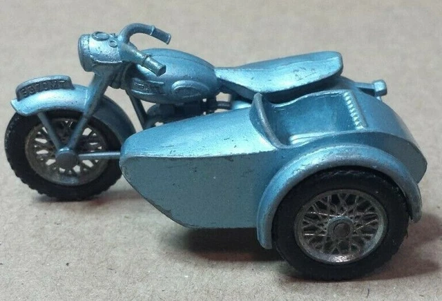 VINTAGE TRIUMPH T110 Toy Motorcycle Military Side car Lesney No.4 Match ...