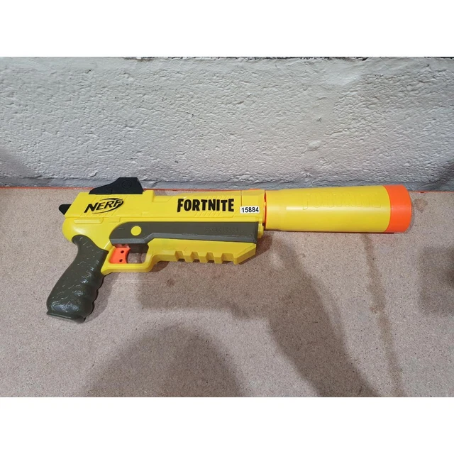 NERF FORTNITE SP-L Elite Dart Blaster Gun Toy Yellow Detachable Barrel ...