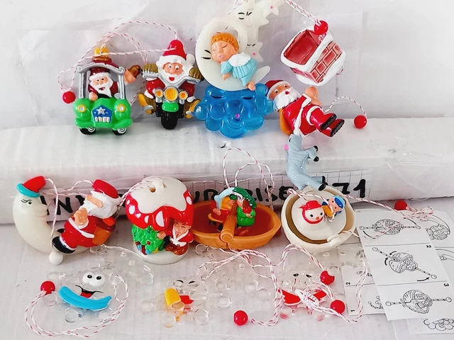 KINDER FERRERO SORPRESINE Pendolotti Serie Completa Albero Natale 2002 ...