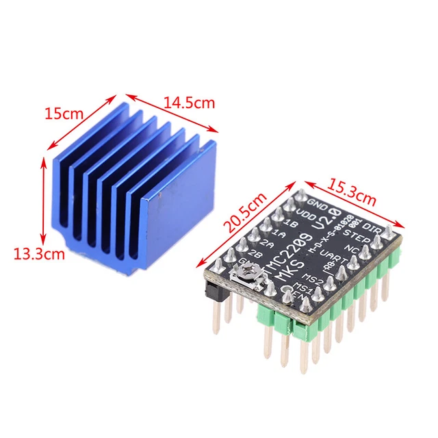 MKS TMC2209 2209 Stepper Motor Driver StepStick 3d printer part For SGe ...