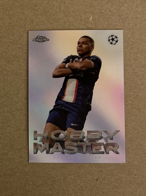 2022-23 TOPPS CHROME UEFA Soccer Hobby Master Kylian Mbappé Card #H7 ...