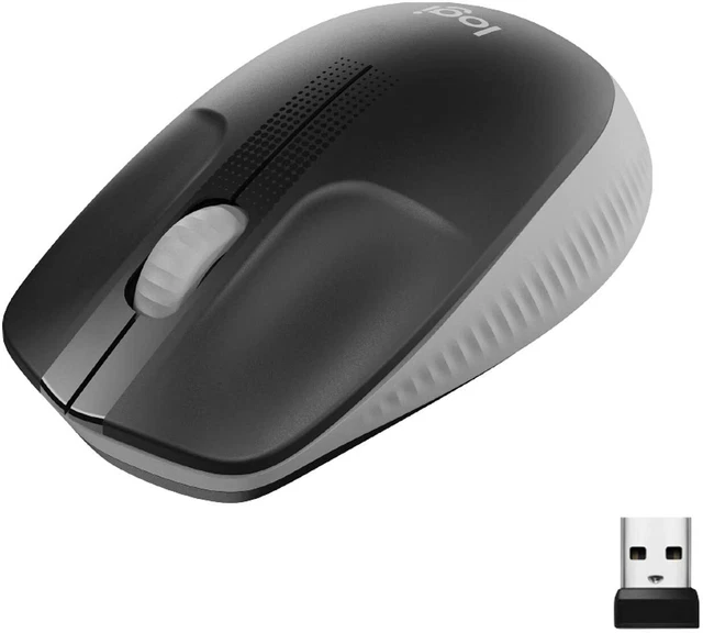 LOGITECH WIRELESS MOUSE M190, Curved Design for Two-Handed Use £25.54 ...