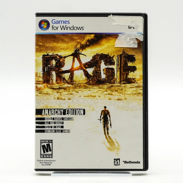 RAGE ANARCHY EDITION PC Game Post Apocalyptic Bethesda Softworks 2011 ...