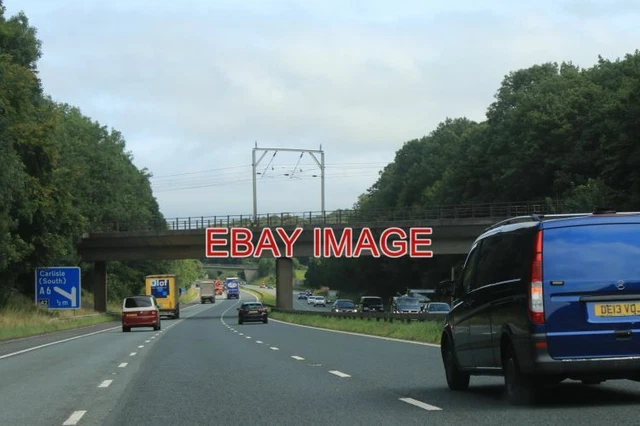 PHOTO M6 Motorway Northbound The West Coast Main Line Crosses The M6 ...