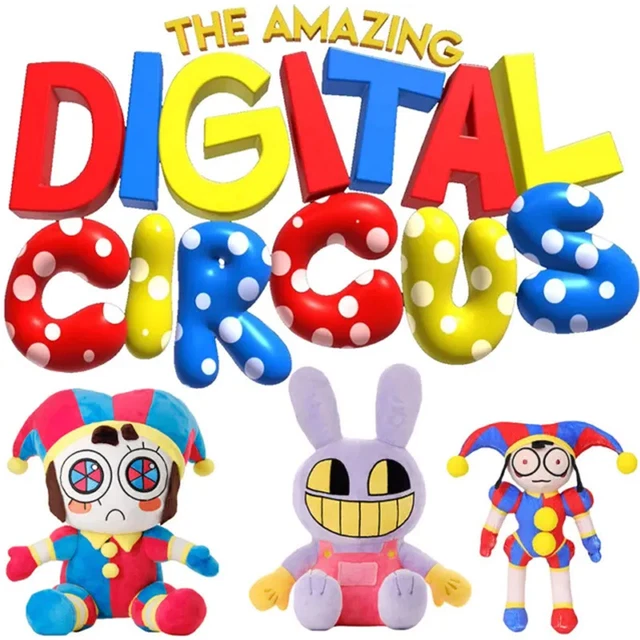 THE AMAZING DIGITAL Circus Jax Plush Toy Rabbit Stuffed Doll Kids ...
