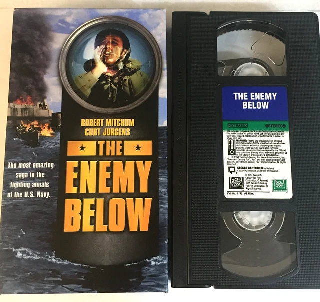 THE ENEMY BELOW VHS Tape Ships Same Day With Tracking £8.06 - PicClick UK
