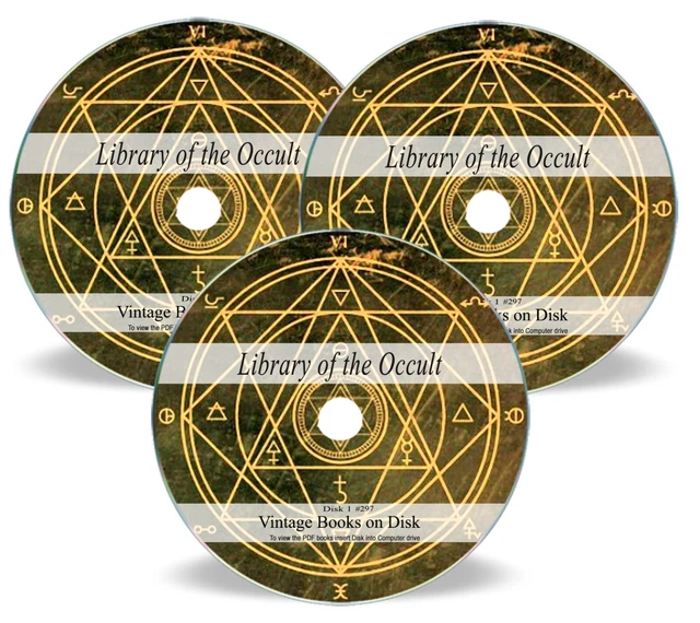 OCCULT LIBRARY 2500+ Vintage Books on 3 DVDs - Witchcraft Wicca Magic ...