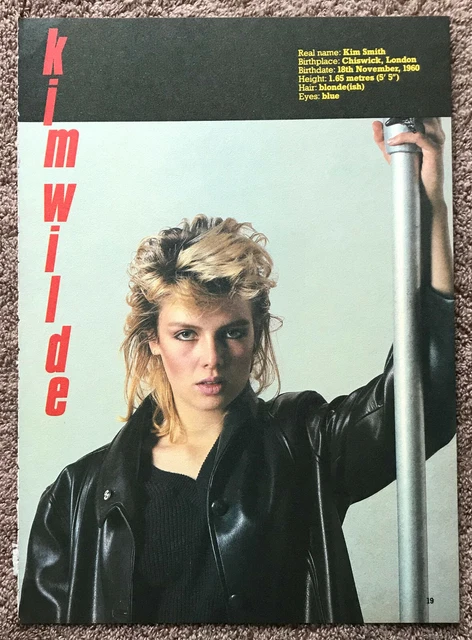 KIM WILDE - 1982 Full page magazine annual poster £3.95 - PicClick UK