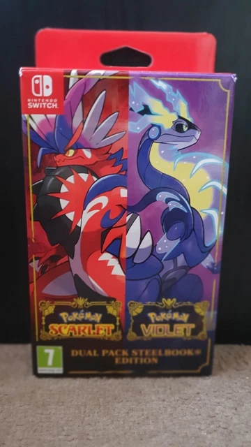 POKÉMON SCARLET AND Violet Dual Pack w/Steelbook (Nintendo Switch) #12 ...