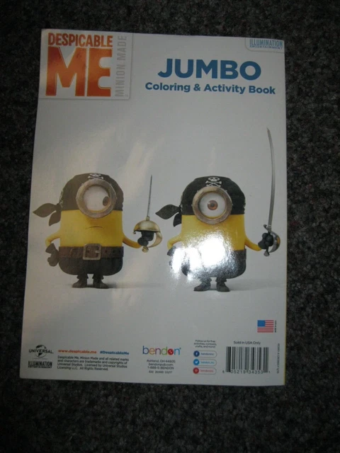 DESPICABLE ME MINIONS Coloring Book Jumbo Coloring & Activity Book ...