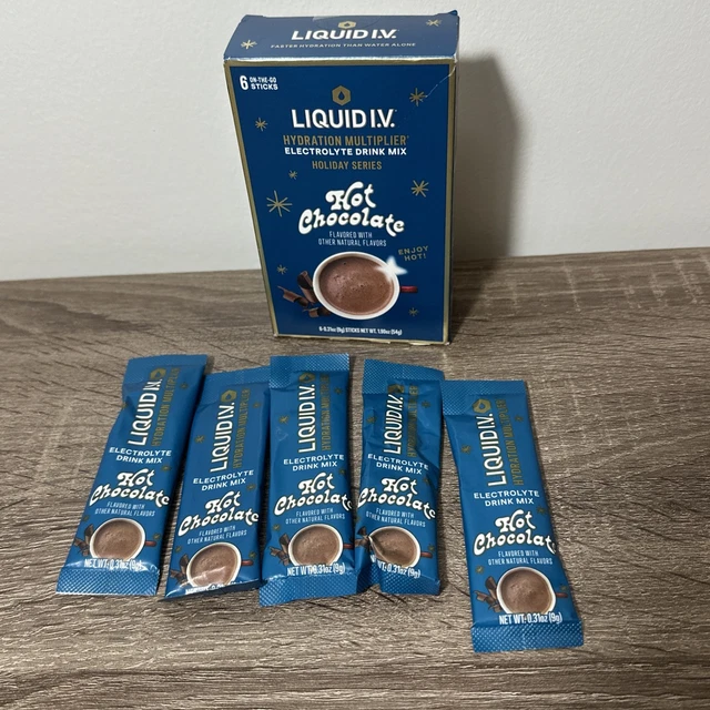 LIQUID IV HYDRATION Multiplier Holiday Series Hot Chocolate 11 Total ...