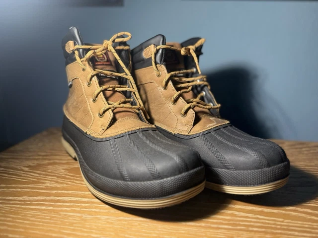 SKECHERS FOR WORK Men's Duck Rain Slip Resistant Boot Thinsulate Memory ...