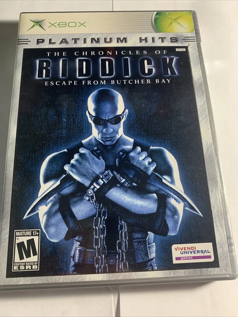 XBOX THE CHRONICLES of Riddick Escape From Butcher Bay 2004 Complete ...