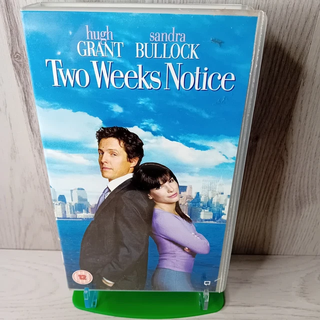 TWO WEEKS NOTICE Vhs - Rare Retro Video Tape £10.19 - PicClick UK