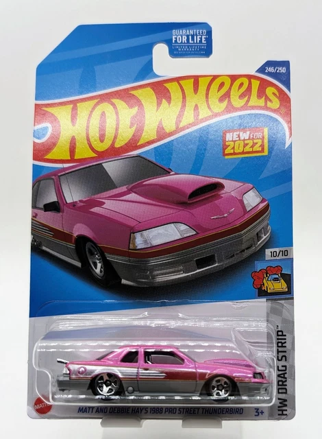 HOT WHEELS MATT And Debbie Hay's 1988 Pro Street Thunderbird rose #246 ...