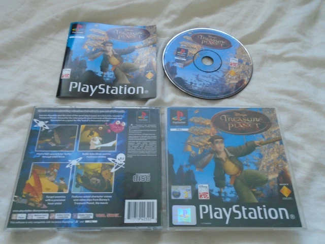 TREASURE PLANET DISNEY PS1 (COMPLETE) Sony PlayStation black label $33.98 - PicClick AU