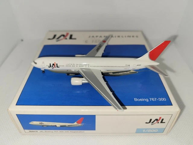 HERPA WINGS 1:500 JAL Japan Airlines Boeing 767-300 IMBALLO ORIGINALE EUR 19,00 - PicClick IT