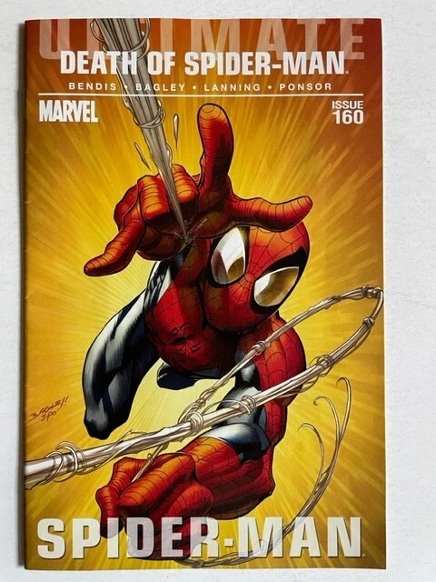 ULTIMATE SPIDER-MAN #160 Bendis Death of Spider-Man Marvel Comics 2011 ...