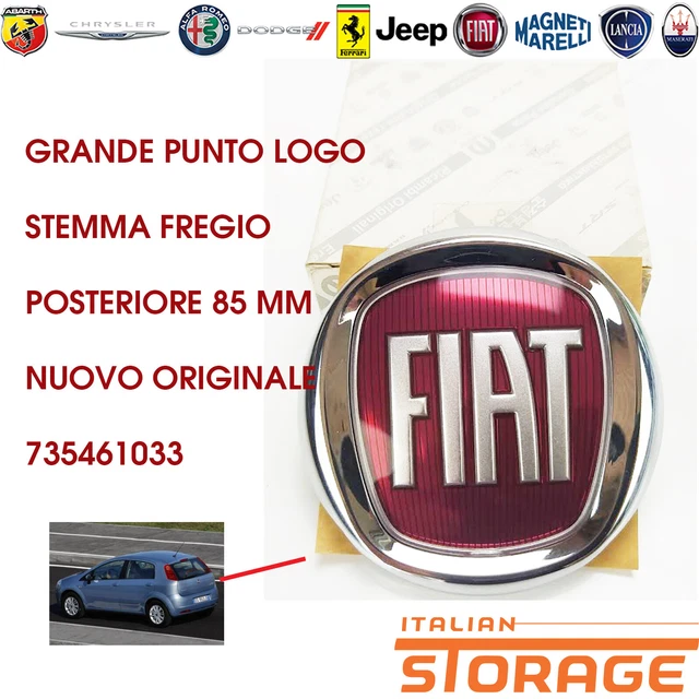 GRANDE PUNTO LOGO Blason Orrnement Arrière 85 MM Neuf Original 735461033 EUR 30,00 - PicClick FR