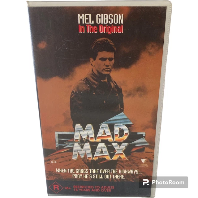 MAD MAX FILM VHS Video Cassette Tape Mel Gibson Road Warrior PAL R 18 ...