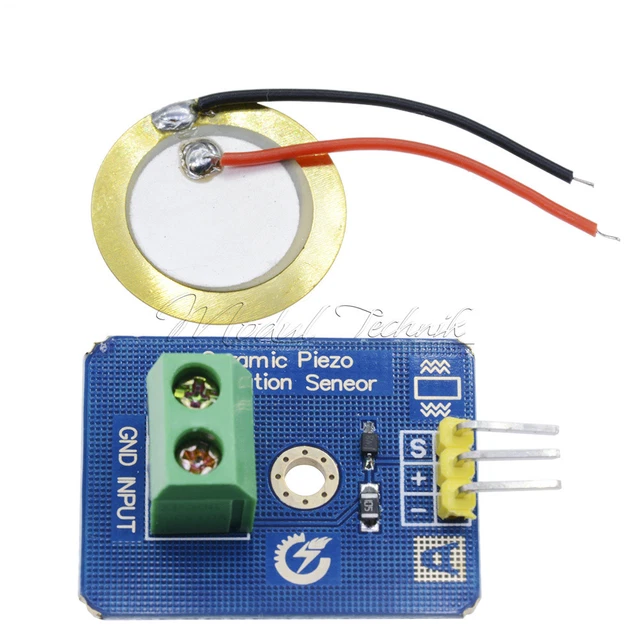 ANALOG CERAMIC VIBRATION Sensor Module Piezoelectricity for Arduino ...