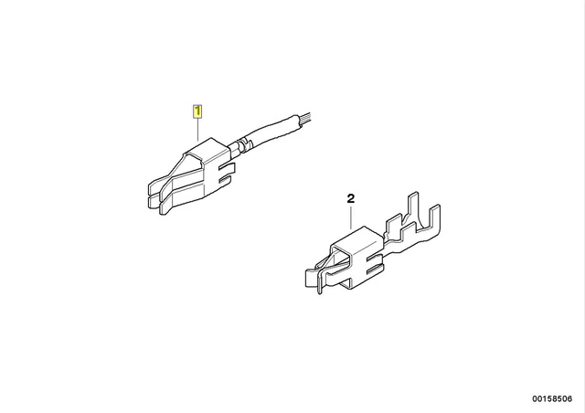 BMW KABELVERBINDER STECKER Klemme Reparatur Kontakt Pin 61130007272 EUR ...