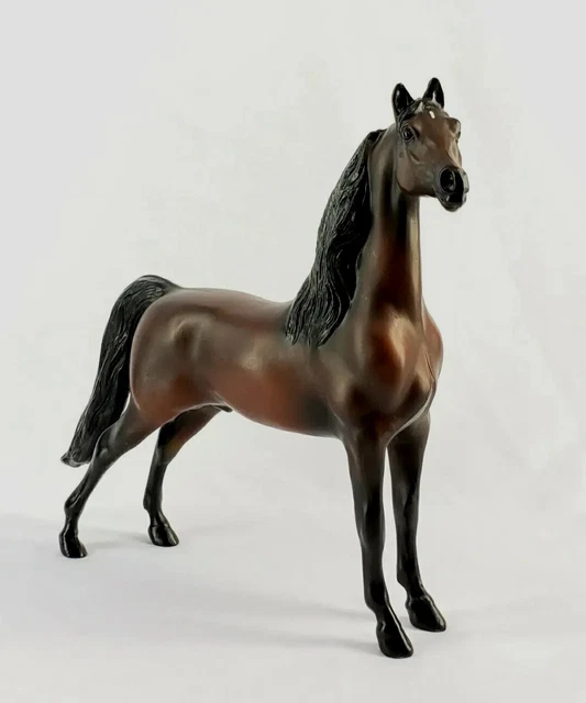 VINTAGE PETER STONE 1997 Brown Morgan Stallion Model Horse Plastic ...